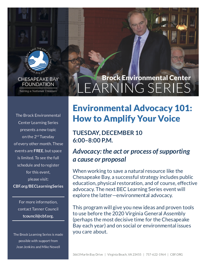BEC Learning Series: Environmental Advocacy 101: How to Amplify Your ...